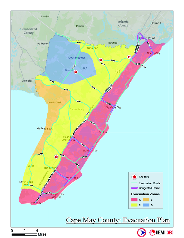 Cape May County updates evacuation zones to boost storm preparedness ...